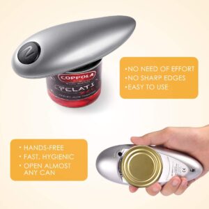 Electric Can Opener, Kitchen Safety Automatic Can Opener, Smooth Edge, Food-Safe and Battery Operated Electric Can Openers Prime for Seniors and Arthritics （Battery Not included）