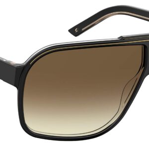 Carrera Grand Prix 2/S Rectangular Sunglasses, Black/Brown Gradient, 64mm, 9mm