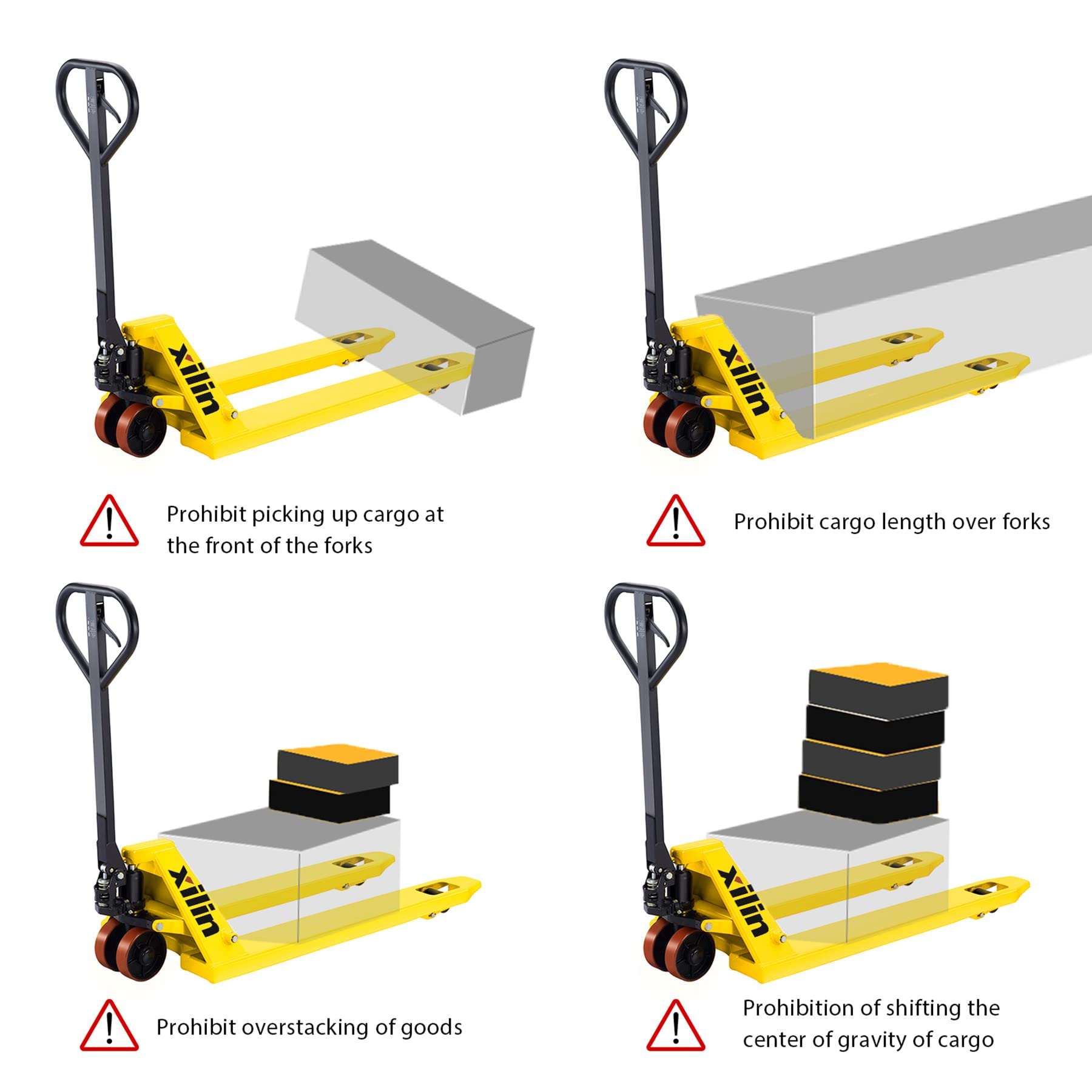 Xilin Manual Pallet Jack Hand Pallet Truck 48" Lx21“W 5500lbs Capacity BF-III-1