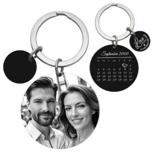 queenberry custom keychain with picture personalized photo gift for boyfriend girlfriend