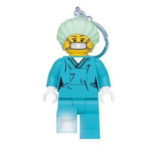 lego classic keychain light - surgeon - 3 inch tall figure (ke178h)