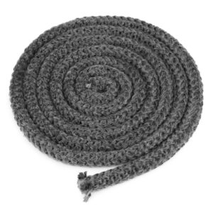 stanbroil wood stove gasket, 1/2" x 84" graphite impregnated fiberglass rope seal, gasket rope replacement kits for wood stove door