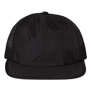 Richardson Rouge Wide Set Mesh Cap One Size Black