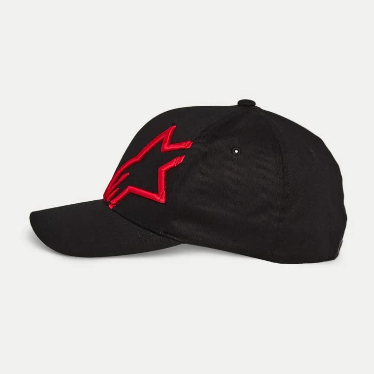 Alpinestars Standard Corp Shift 2 Curved Brim Hat Black/Red Lg/XL, Multi, one_Size