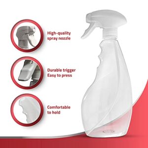 SPRAYZ Large 500ml Spray Bottles For Cleaning Solutions and Gardening, Plant, Water, Durable Trigger Sprayer, Refillable, Spray Bottle for Hair, All Directions, Clear Plastic Bottle 2x 500ml