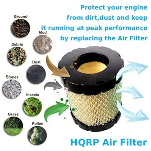 HQRP Filter with Pre-filter compatible with Briggs & Stratton 794935, 798897, 653412, 592496, 593217 fits 44M977, 44P977, 44Q977, 49L977, 49M977 Engines