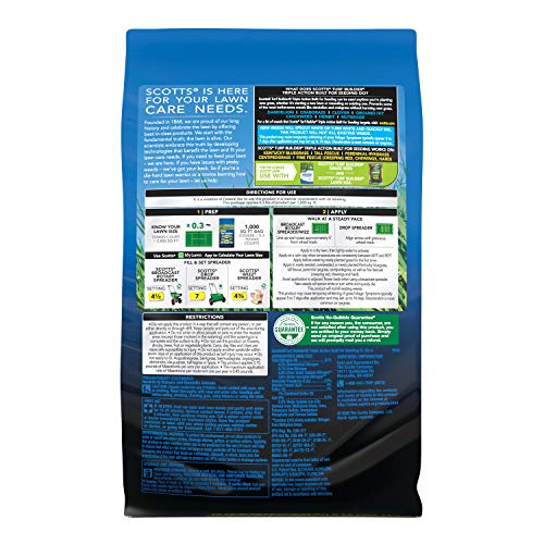 Scotts Turf Builder Triple Action Built For Seeding - Weed Preventer and Fertilizer for New Lawns, 1,000 sq. ft., 4.3 lbs.