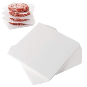 burger patty paper, 5.5 x 5.5in, set of 300, patty paper squares, baking parchment paper squares/hamburger patty papers for separating burger patty, cookies and more