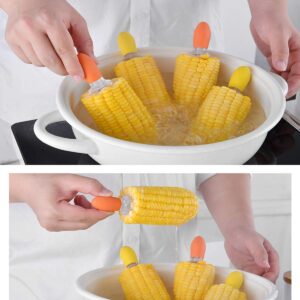 Gircss Stainless Steel Corn Holders - Corn on The Cob Skewers for BBQ Twin Prong Sweetcorn Holders Home Cooking Fork,Corn Cob Holders 8 Pack