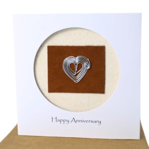 10th anniversary card, aluminum anniversary, 10th wedding anniversary card for husband, happy 10th anniversary, 10 years of marriage card (10th)