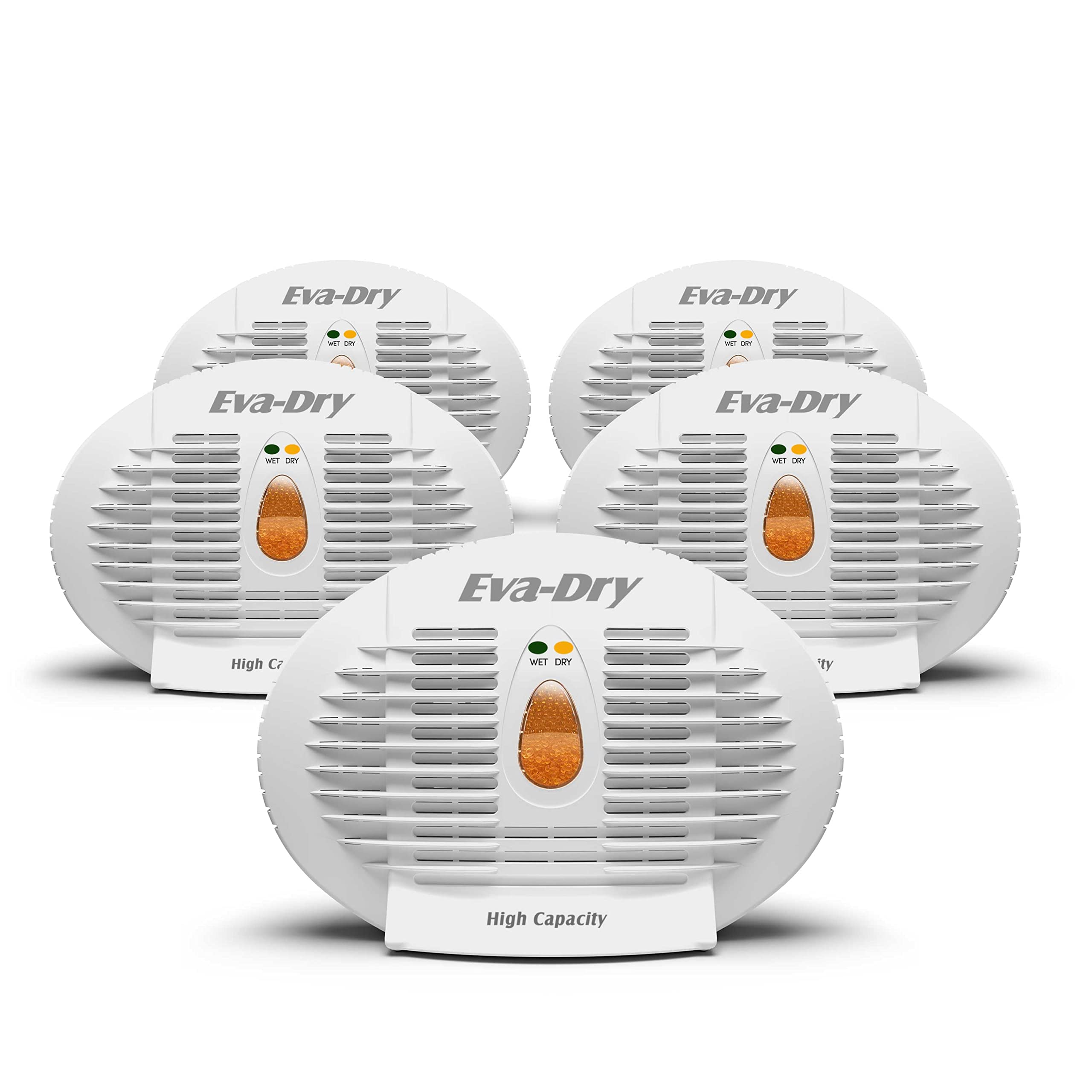 Eva-Dry E-500 5-pack Wireless, Portable & Powerful Mini Dehumidifier. Energy Efficient, Renewable Moisture Absorber. Perfect for Closets, Pantries, Boat’s, Kegerator & Storage.