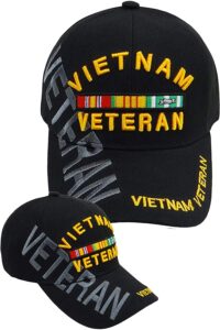 vietnam veteran baseball cap 3d embroidered military apparel for men and women black