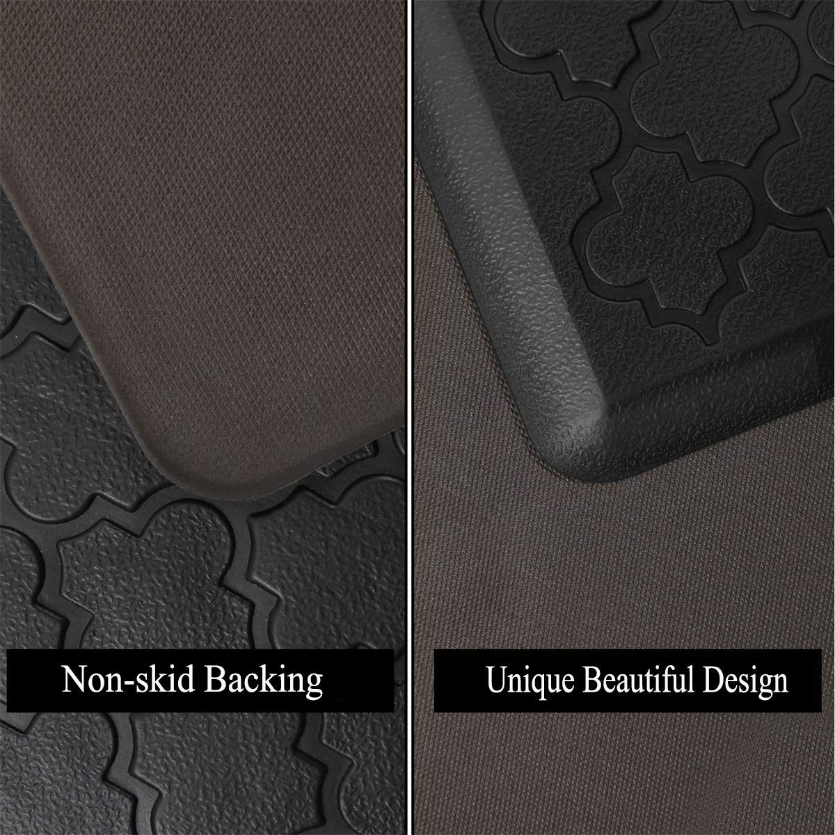 HEBE Kitchen Mat Cushioned Anti Fatigue Kitchen Floor Mat Runner 20"x60" Non Slip Kitchen Mats for Floor Waterproof Kitchen Rugs and Mats Comfort Mat for Standing Desk,Sink,Laundry