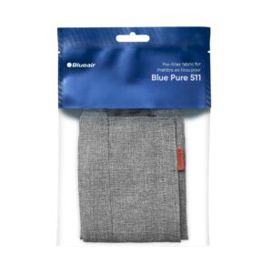 blueair blue pure 511 genuine pre-filter, fits blue pure 511 air purifier, traps pet hair, pollen, dust, vacuum exterior, washable fabric, arctic trail