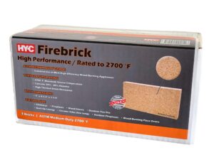 hy-c htfb-r3 medium-duty firebricks, 9" x 4-1/2" x 1-1/4", 3 per box, light brown