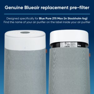 BLUEAIR Genuine Pre-Filter Blue Pure 211i Max Air Purifier, Washable Fabric, Moss Green Medium