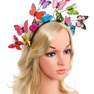 Coucoland Butterfly Fascinator Hat Derby Fascinators Butterfly Headpiece for Festival Halloween Costume Party