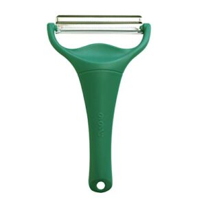 noji cbp-04g cabbage peeler, julienne, 2 blade for sharping, max, dark green