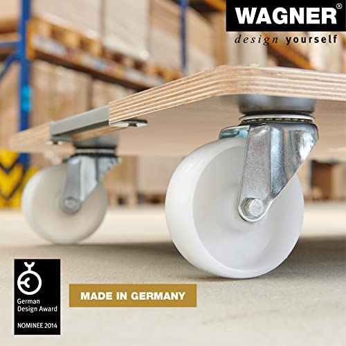 WAGNER, Brown/Silver, (L) 80 x (B) 60 x (H) 13,5 cm