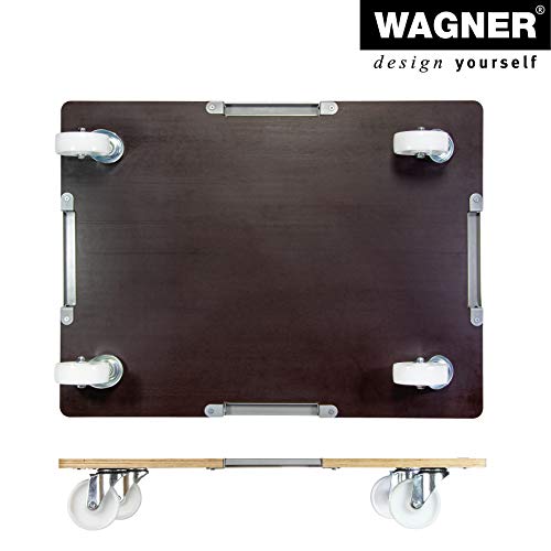 WAGNER, Brown/Silver, (L) 80 x (B) 60 x (H) 13,5 cm