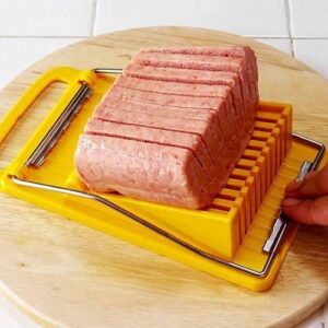 KOOWAI Slicer Cuts Luncheon Meat, Boiled Eggs Ham Into 11 Neat And Equal Slices Without Mashing (Only Suits Soft Cheese,No Bony Foods)