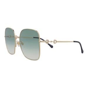 Gucci Square-Frame Metal Sunglasses