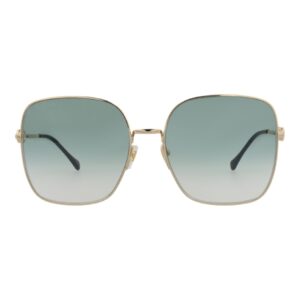 Gucci Square-Frame Metal Sunglasses