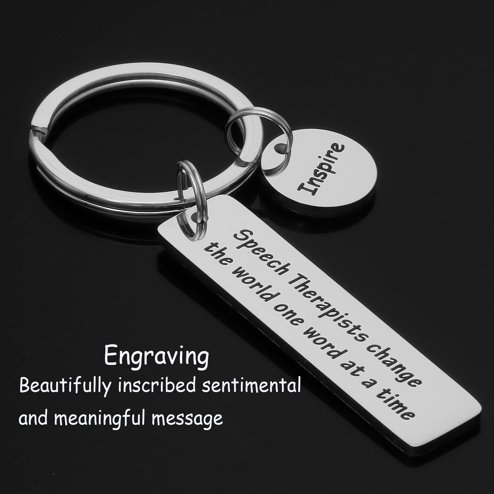 Kivosliviz Speech Therapist Gifts Speech Language Pathologist Gifts Slp Jewelry Speech Therapy Keychain