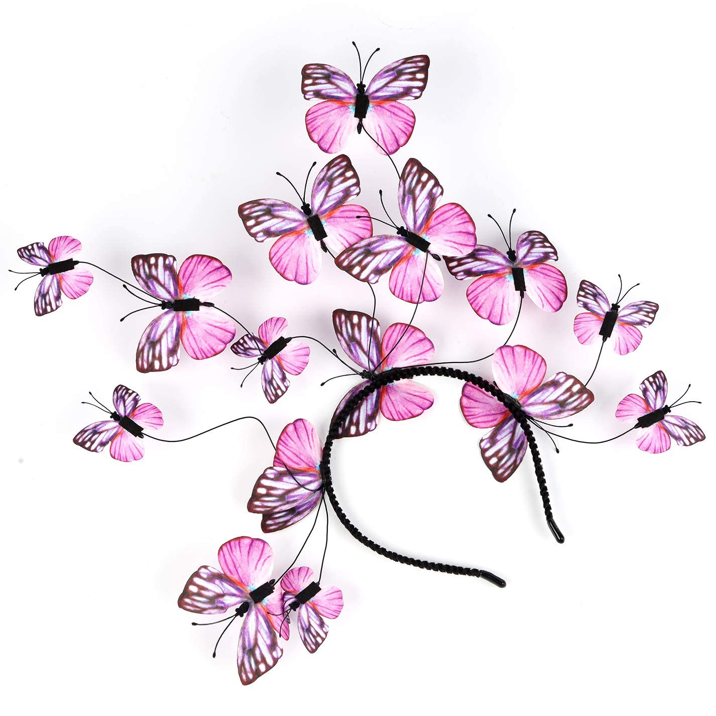 Coucoland Butterfly Fascinator womens Hat Derby Fascinators Boho Style Headband Butterfly Headpiece