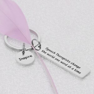 Kivosliviz Speech Therapist Gifts Speech Language Pathologist Gifts Slp Jewelry Speech Therapy Keychain