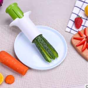 YOVQNMX Cucumber Slicer, Strawberry Slicer, Grape Slicer, Carrot Cutter, Potato Cutter, Creative Kitchen Tools, Multi-Function Fruit And Vegetable Slicer, Fruit Salad Making Pizza Fruit Dispenser