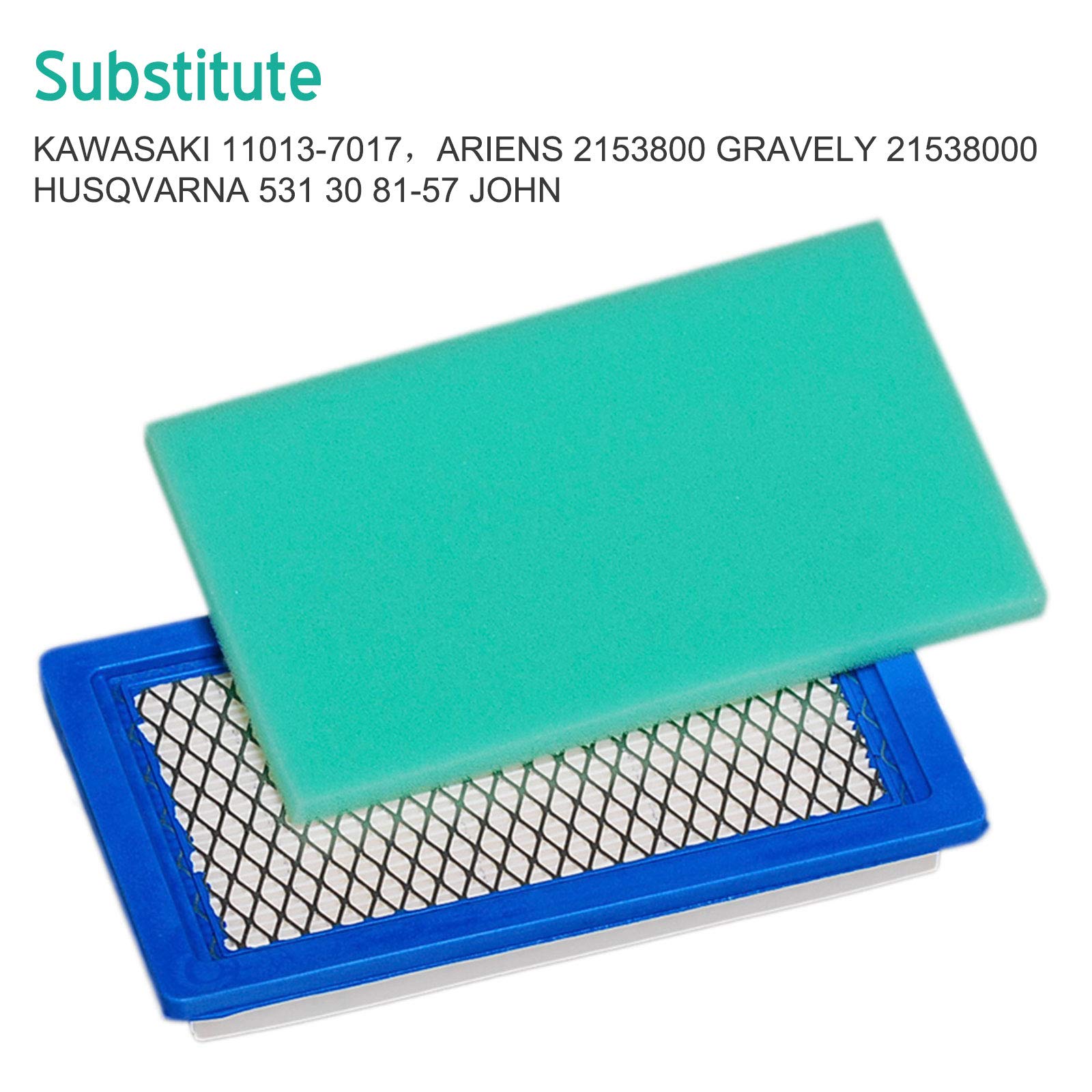 HIFROM Air Pre Filter Cartridge Cleaner Compatible with Kawasaki FH381V FH430V 11013-7017 11013-7034 Gravely 21538000 531 30 81-57 Ariens 2153800 JD MIU10998 (Pack of 2)