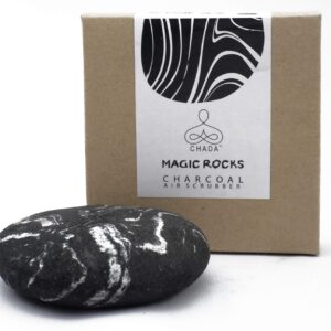 Chada Magic Rocks : Charcoal Air Freshener, No Chemicals,100% Activated Tropical Charcoal, Fragrance-Free Deodorizer, Natural Room Odor Eliminator, Air Purifier, Neutralizer,Absorb Smoke Smell,1x180g