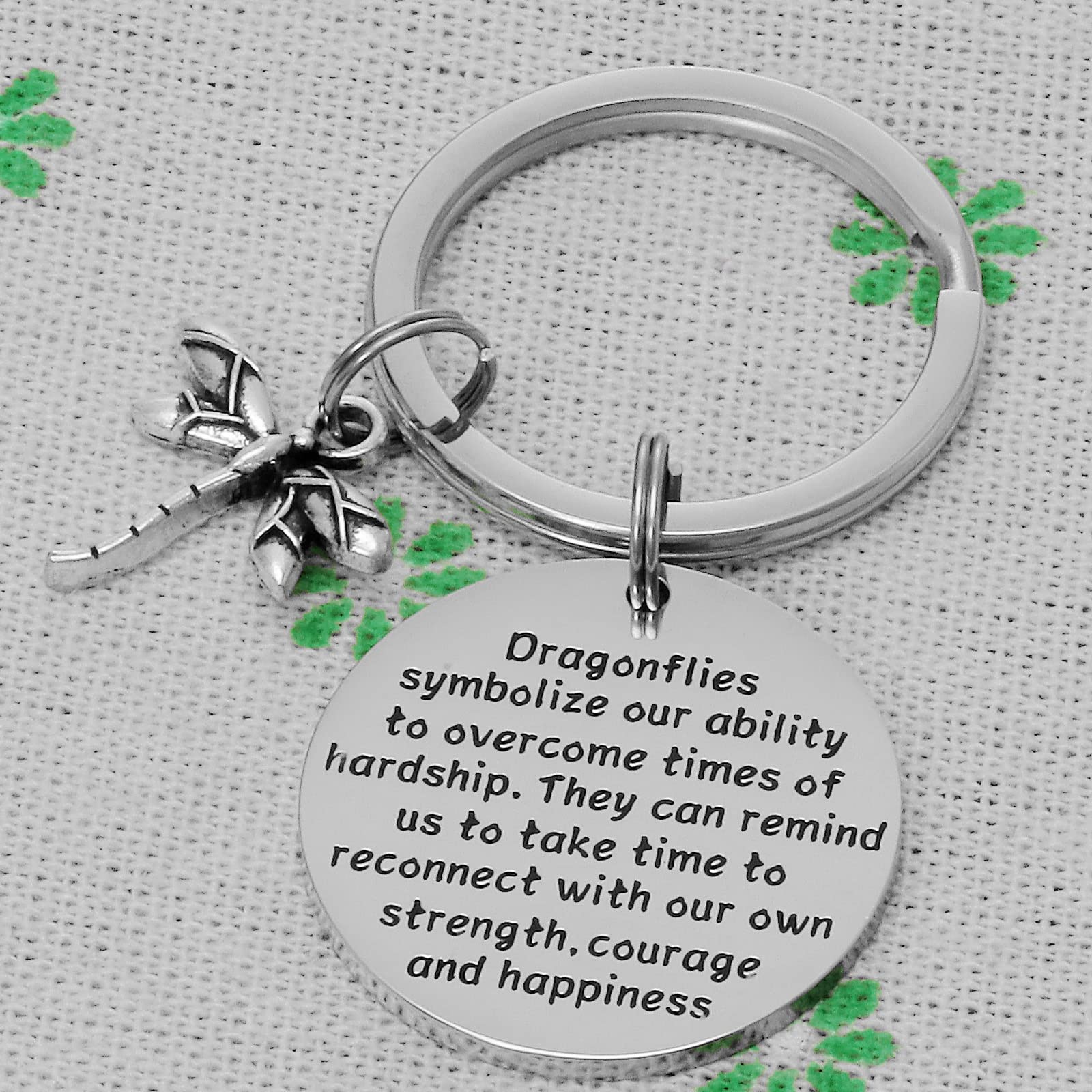 AHAETH Dragonfly Gift Dragonfly Keychain Dragonfly Jewelry Dragonfly Lover Gift for Men Inspirational Gift Encouragement Gift for Friend Dragonfly Keychains for Women