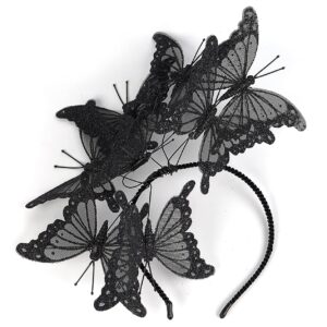 Coucoland Butterfly Fascinator Hat Derby Fascinators Boho Style Headband Butterfly Headpiece