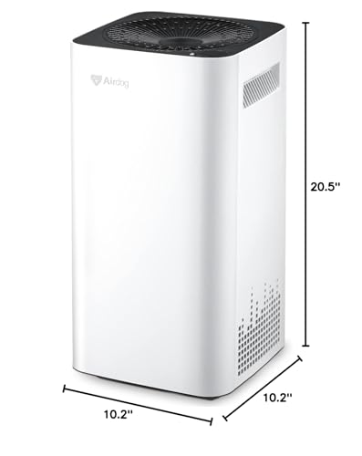 Airdog X3 Bedroom Air Purifier with Washable Filter, up to 942 ft², Quiet Air Purifier for Baby, Clean down to 0.0146 microns, Patented TPA Technology