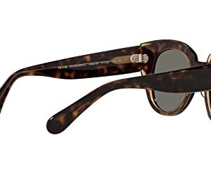 Ray-Ban Women's RB2192 Roundabout Round Sunglasses, Havana On Transparent Brown/Dark Grey, 47 mm