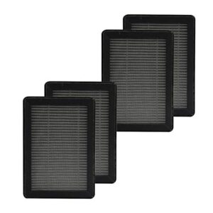 pureburg replacement true hepa filters compatible with valkia pu-p02 air purifier,h13 4-stage filtration activated carbon 2-in-1 air clean dust vocs,4-pack