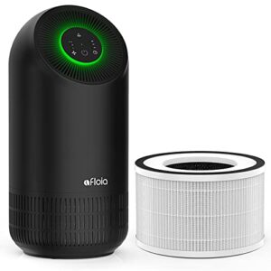 afloia air purifiers for home large room up to 880 ft² fillo black, efficient filter air cleaner for home with original replacement filter