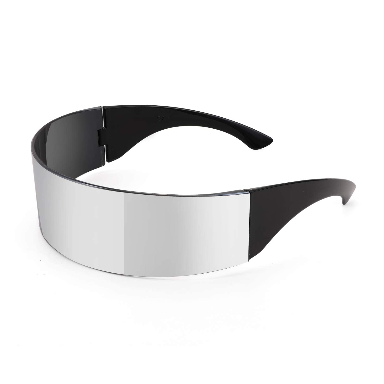 FEISEDY 80s Futuristic Cyclops Cyber Visor Sunglasses Men Women Punk Style Cosplay B2740