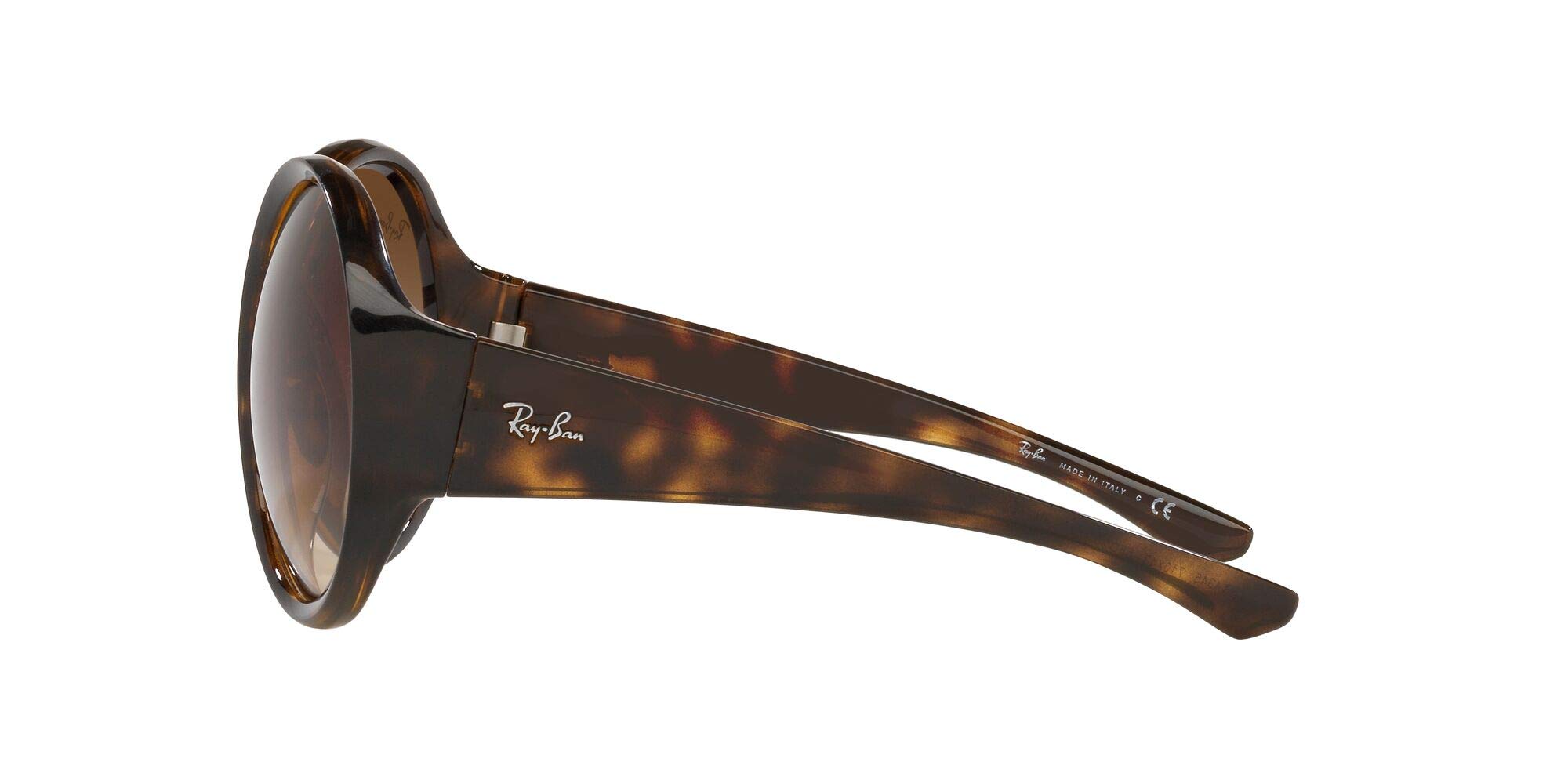 Ray-Ban Rb4345 Round Sunglasses, Havana/Brown Gradient Dark Brown, 58 mm