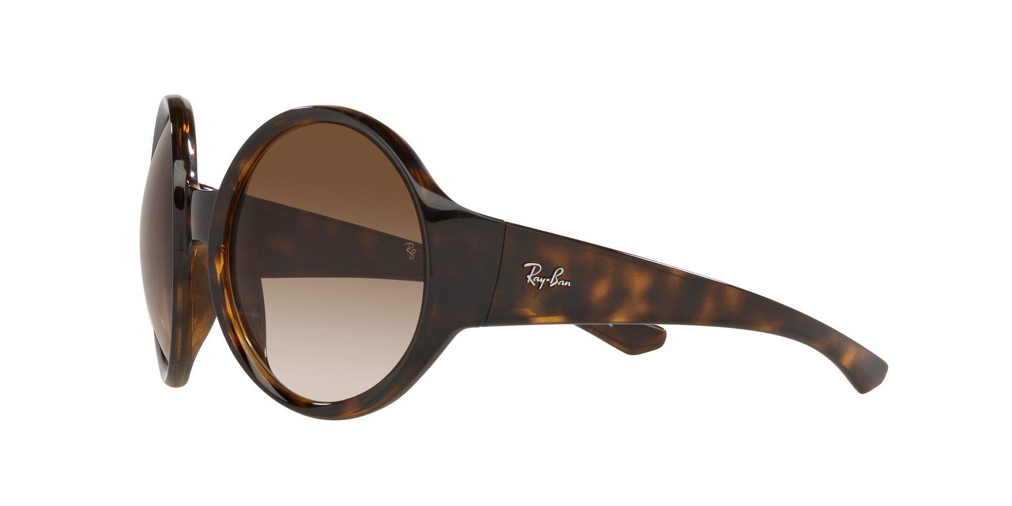 Ray-Ban Rb4345 Round Sunglasses, Havana/Brown Gradient Dark Brown, 58 mm