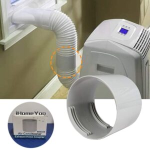 5.9 inch Portable Air Conditioner Exhaust Hose Coupler with Packing Box AC Hose Coupler A/C/Coupling/Connector, Support Clockwise/Counter-Clockwise Thread, AC Coupling Extension