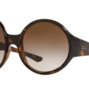 Ray-Ban Rb4345 Round Sunglasses, Havana/Brown Gradient Dark Brown, 58 mm