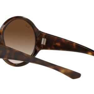 Ray-Ban Rb4345 Round Sunglasses, Havana/Brown Gradient Dark Brown, 58 mm