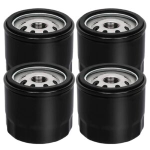 hoodell 4 pack 12 050 01-s oil filter, professional factory oil filter fits kohler engine troy bilt bronco 12 050 01 1205001-s 12 050 01-s1, lawn mower oil filter