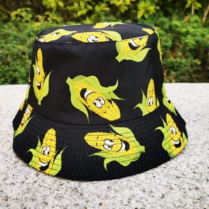 Corn Cob Fisherman Hats Summer Travel Bucket Beach Sun Hat Outdoor Cap for Women Kids Teen Girls