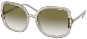 tory burch ty9063u women's sunglasses milky ivory/olive gradient 56