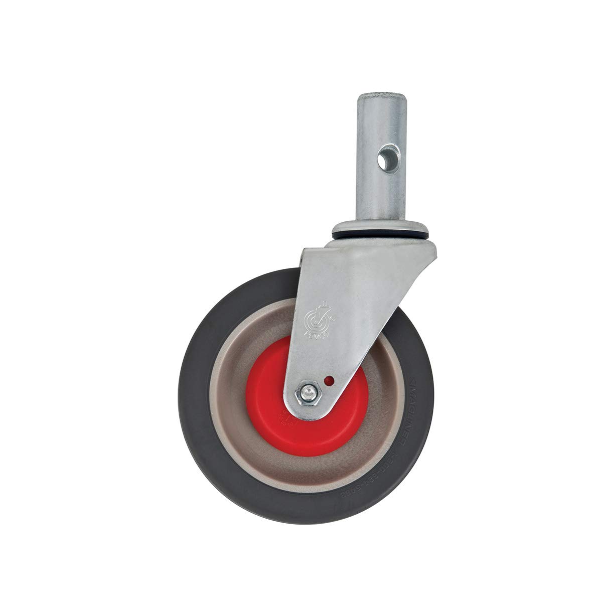 Magliner 5" x 1-1/4" Gray Thermoplastic Rubber Caster with Flat Tread for Gemini[REG] Convertible Hand Trucks