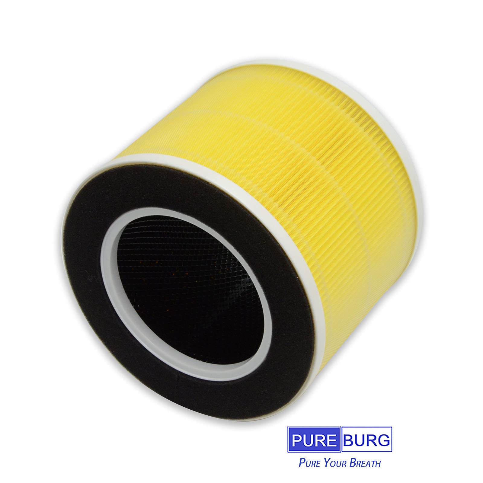 PUREBURG RP-AP088 Replacement Filters Compatible with RENPHO RP-AP088-F1 Fits RP-AP088W RP-AP088B Air Purifiers,2-Pack H13 HEPA Activated Carbon 2-in-1